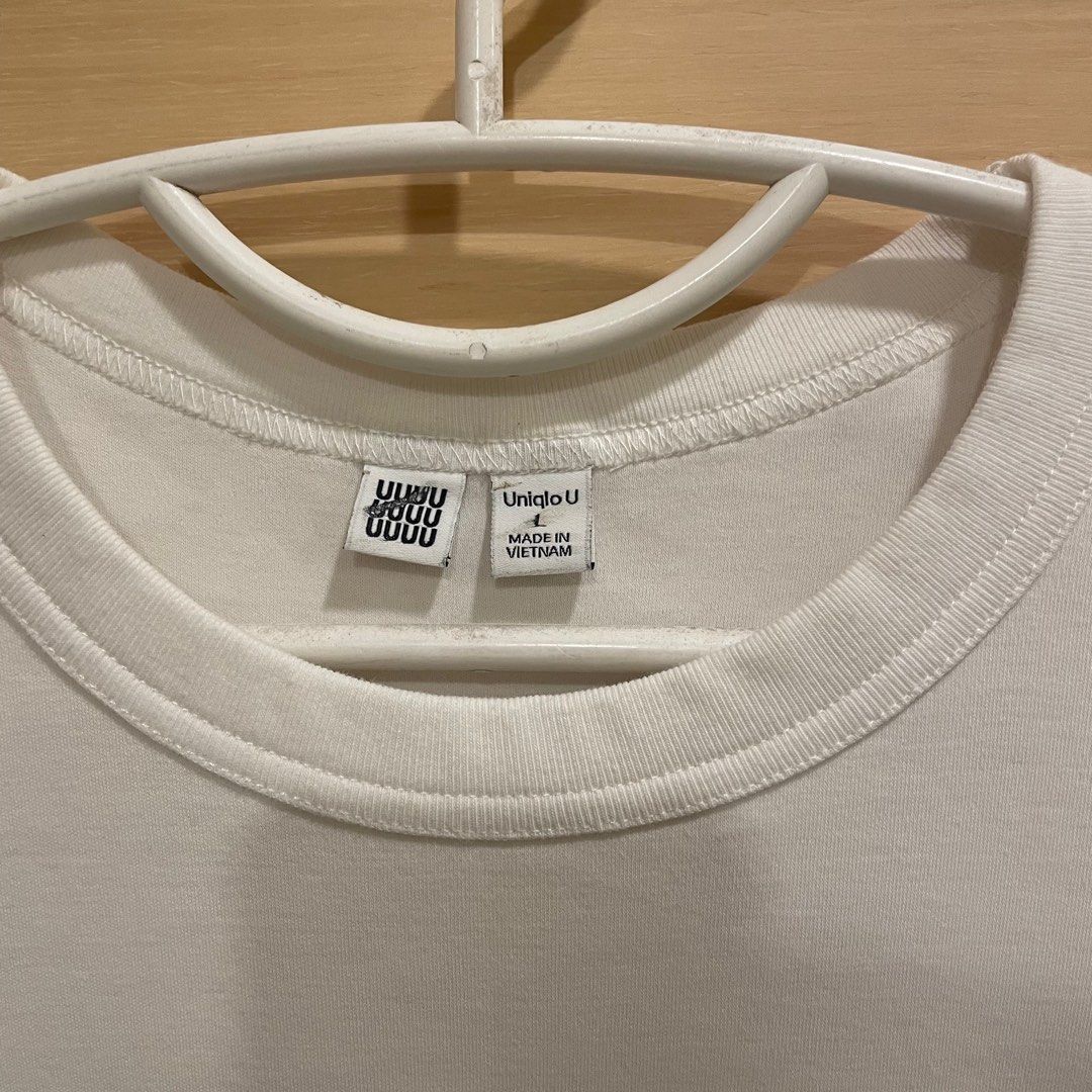 Uniqlo plain white tee, Women's Fashion, Tops, Shirts on Carousell