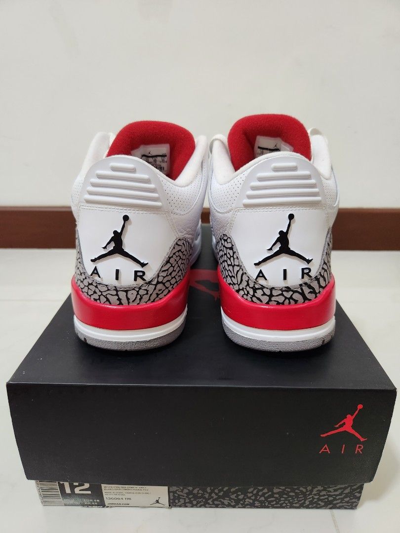 (US 12) Air Jordan 3 Retro Hall of Fame Katrina, Men's Fashion ...