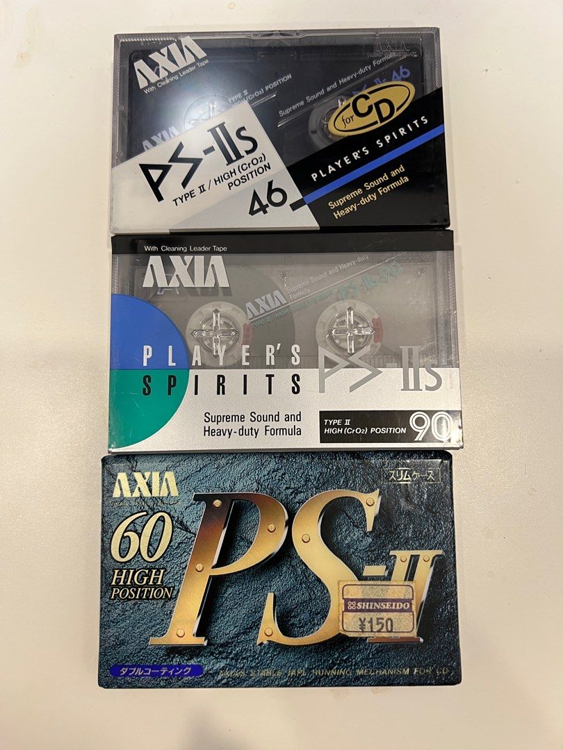 Vintage Axia Type 2 cassette tapes Made In Japan, Audio, Portable Audio ...