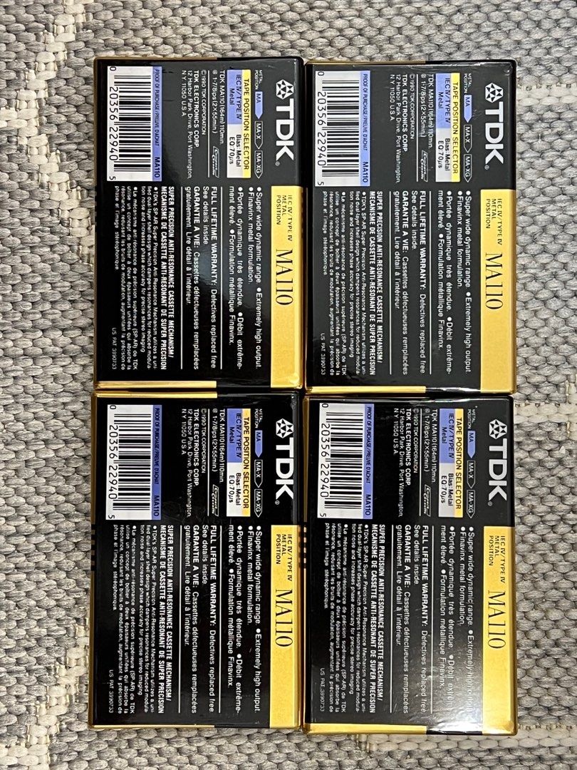 Vintage TDK Metal cassette tapes, Audio, Portable Audio Accessories on Carousell
