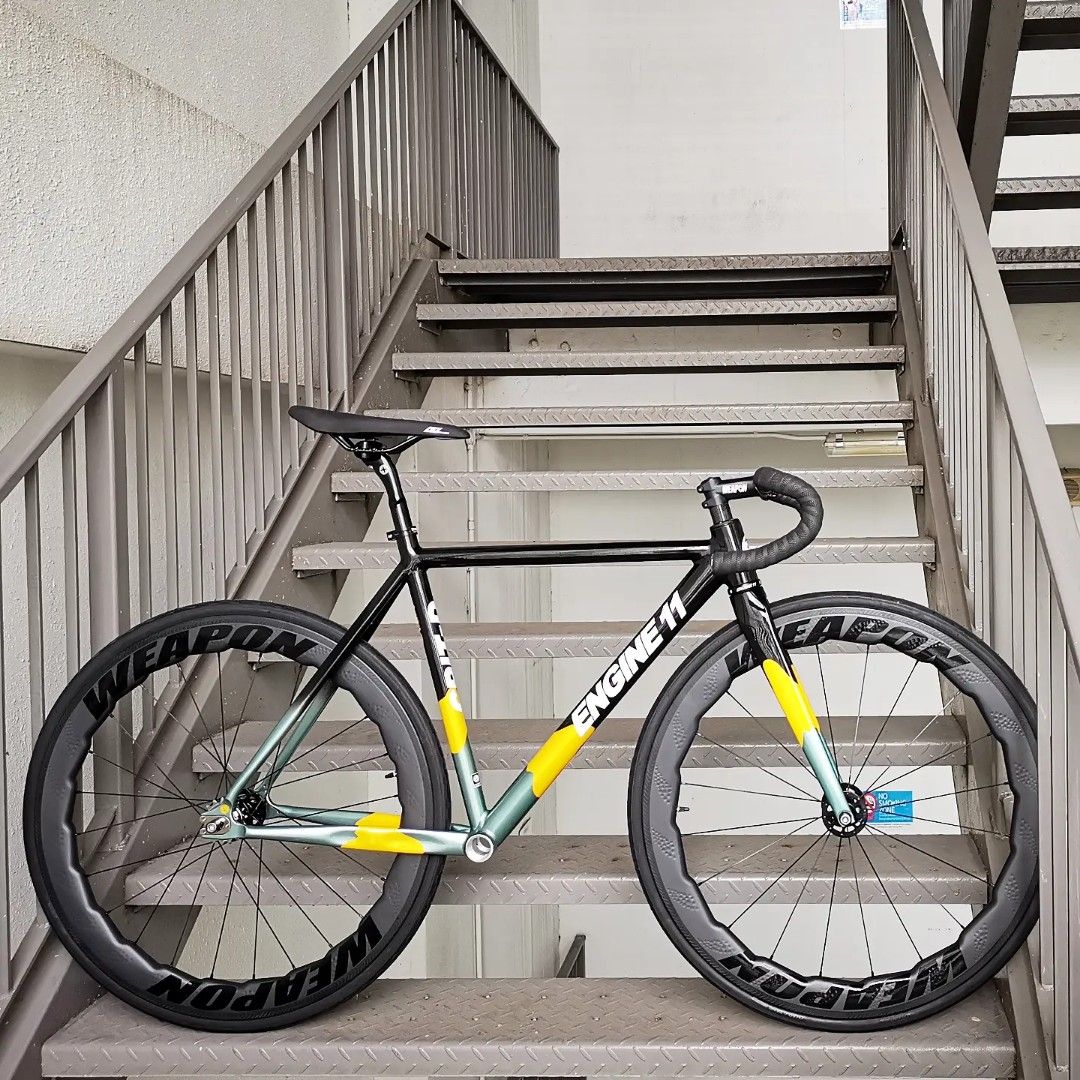 WEAPON Carbon wheel set for fixie bike / Track bike / single speed bike ...