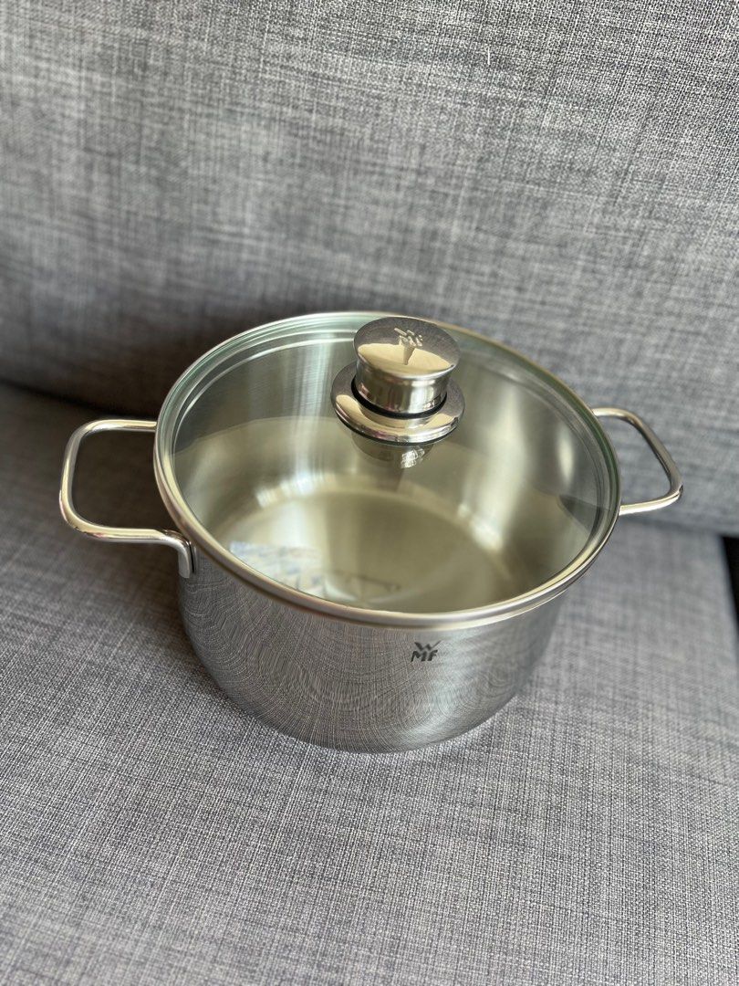 WMF Diadem Plus 20cm Stainless Steel Pot with Lid, Furniture & Home ...