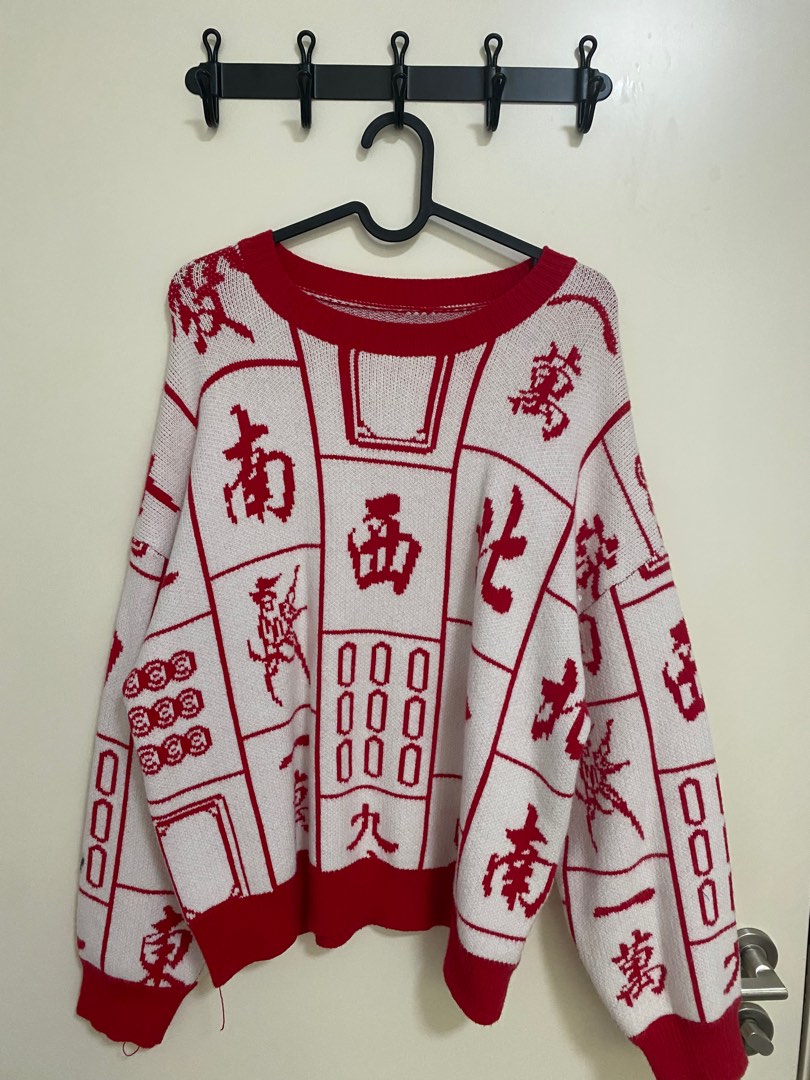 wts grace chow mahjong sweater, Women's Fashion, Coats, Jackets and ...