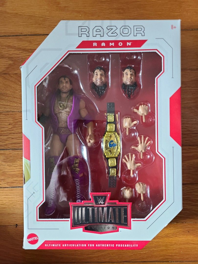 WWE Ultimate Edition Razor Ramon (Chase Variant), 興趣及遊戲, 玩具 & 遊戲類 ...