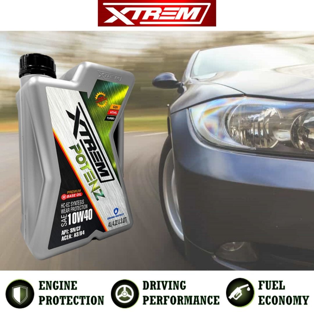 XTREM POTENZ 10W40 4L Fully Synthetic HC-EC Engine Oil EXTREME ...