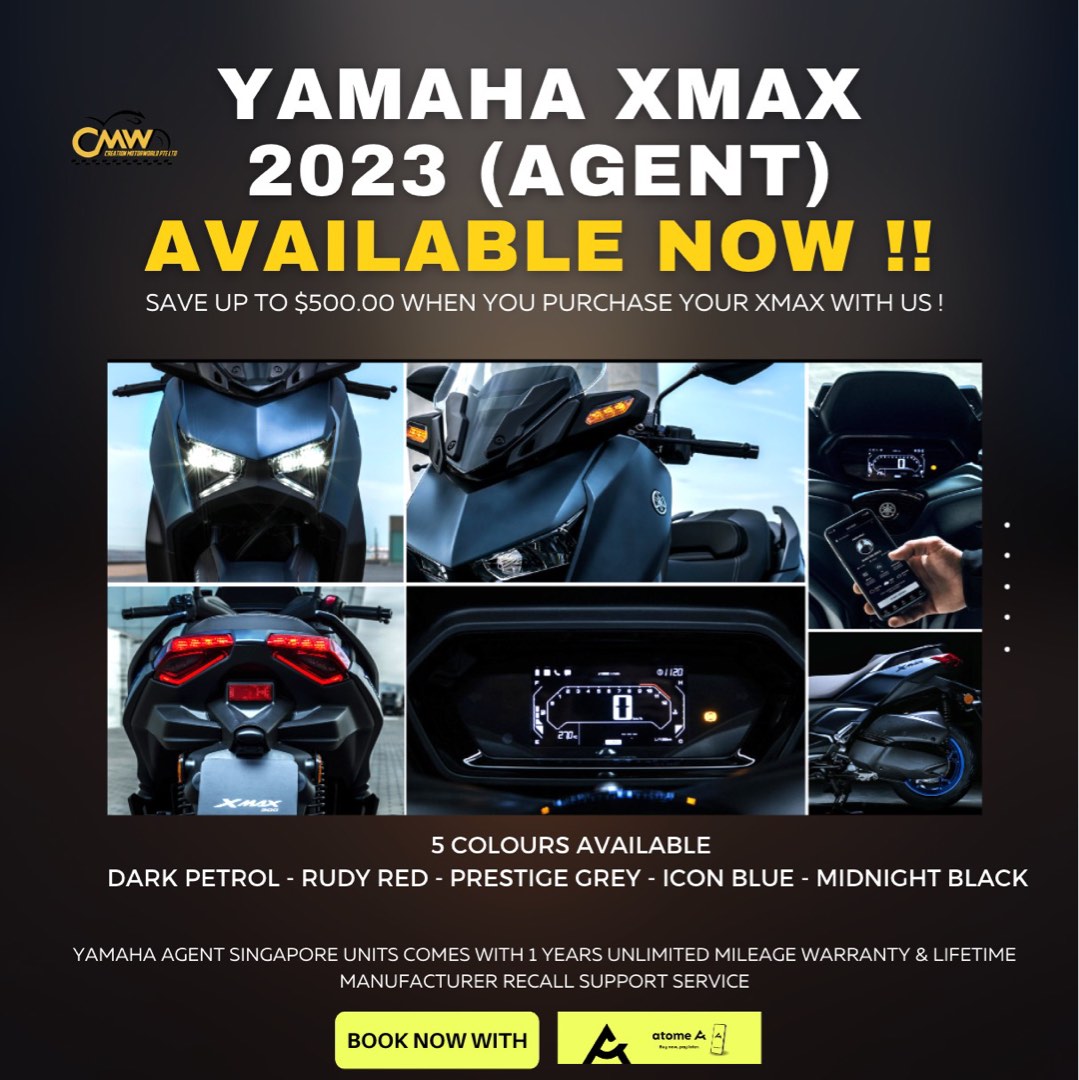 YAMAHA XMAX 300 (2023), Motorcycles, Motorcycles for Sale, Class 2 on ...
