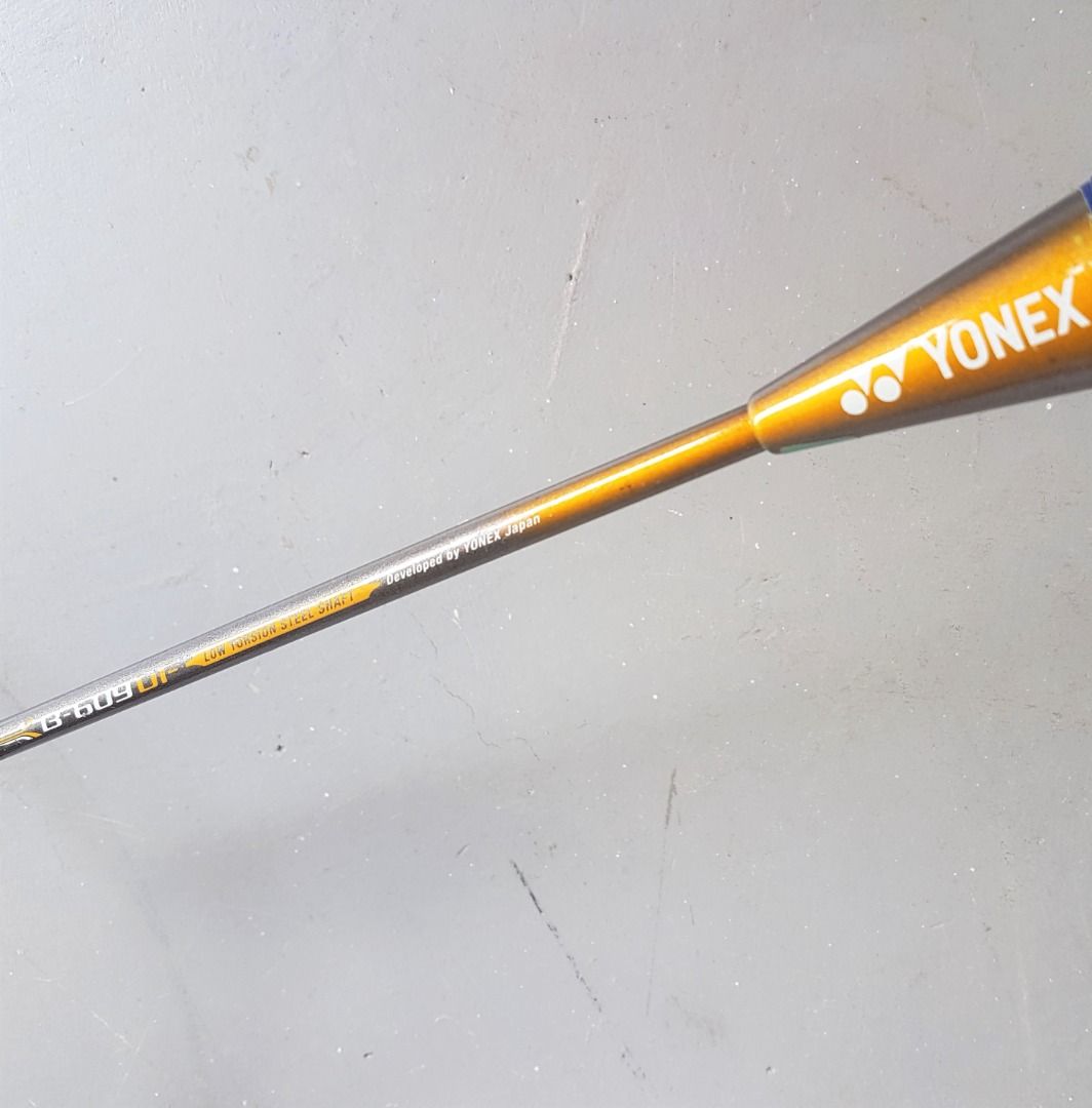 Yonex Badminton Racket, in Yellow, JAPAN, Model B-609 DF, Sports Equipment, Original, Yonex ...
