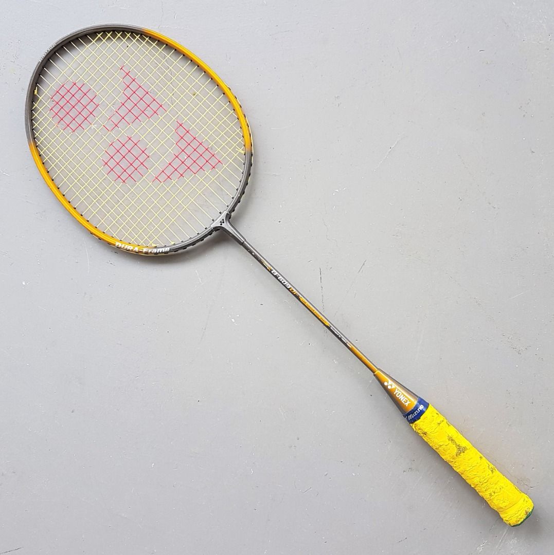 Yonex Badminton Racket, in Yellow, JAPAN, Model B-609 DF, Sports Equipment, Original, Yonex ...