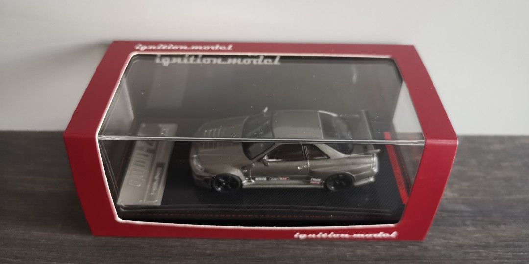 1/64 IG1880 Ignition Model Nissan Nismo Omori Factory CRS R34 GT-R (Grey), Hobbies & Toys, Toys ...