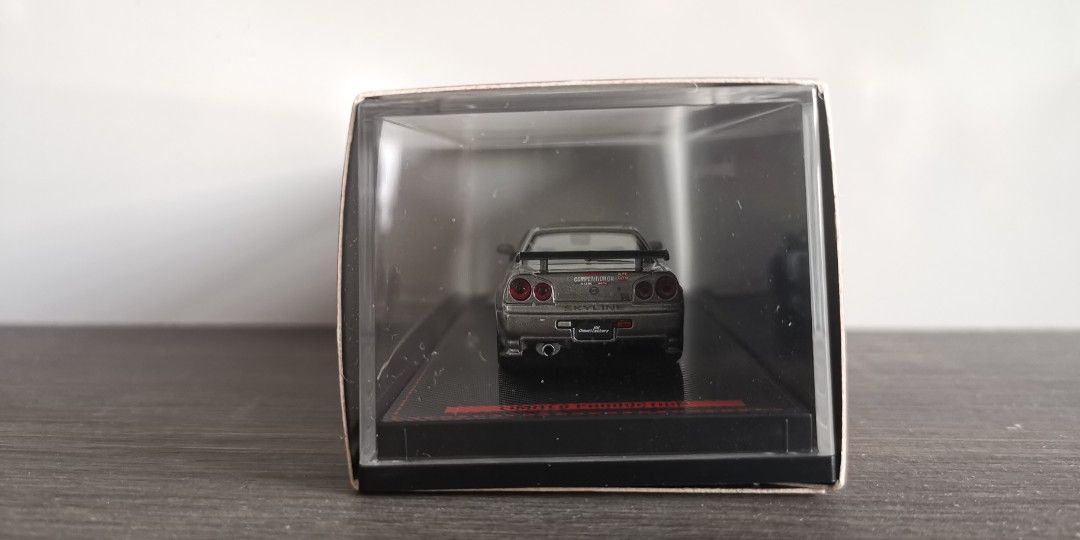 1/64 IG1880 Ignition Model Nissan Nismo Omori Factory CRS R34 GT-R (Grey), Hobbies & Toys, Toys ...