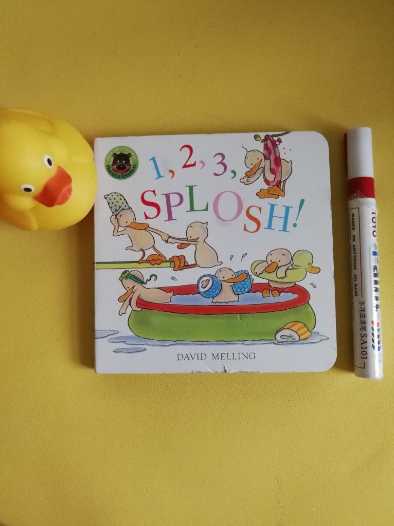 1, 2, 3, Splosh! by David Melling Children's book, Hobbies & Toys ...
