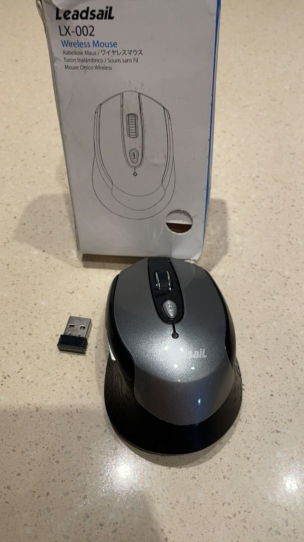 2407) LEADSAIL WIRELESS COMPUTER MOUSE, 2.4G PORTABLE SLIM CORDLESS ...