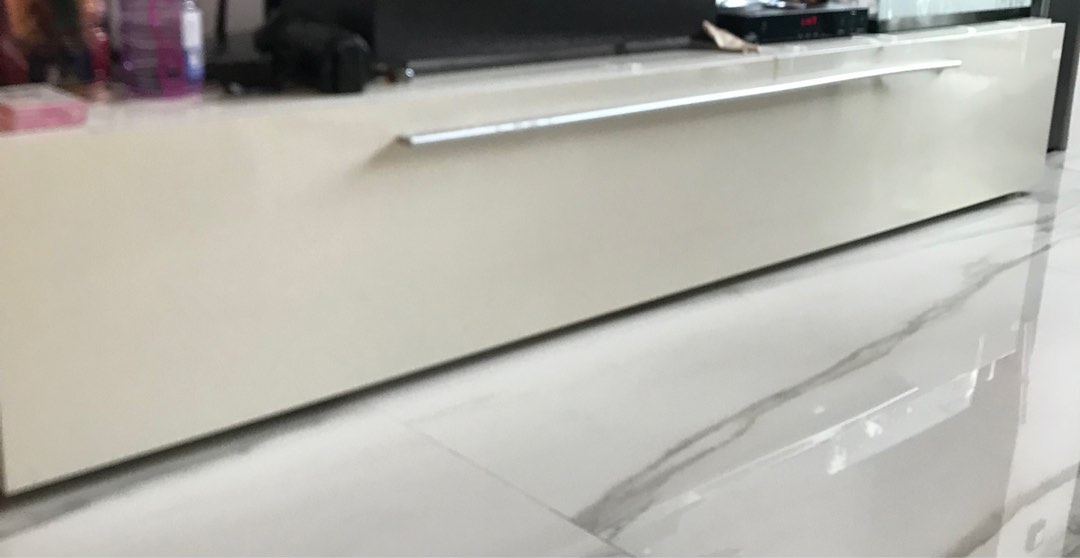 2m white TV console, Furniture & Home Living, Furniture, TV Consoles on ...