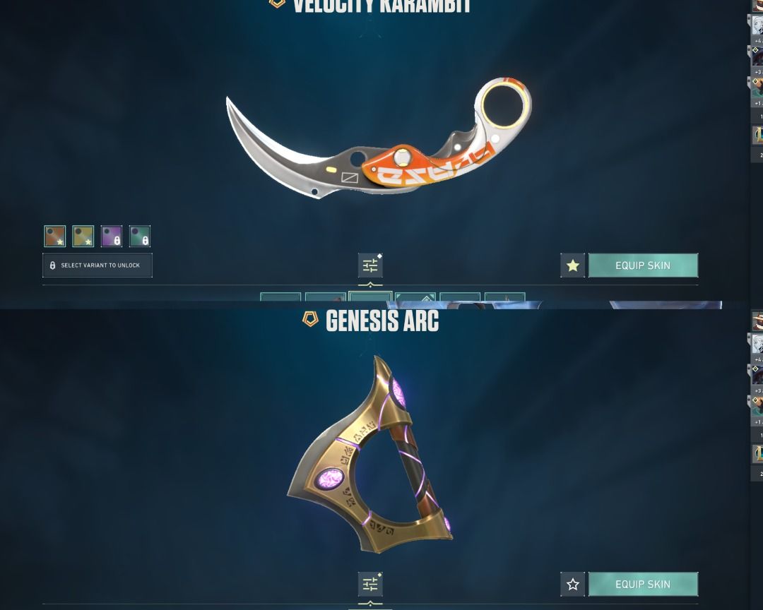 4 Knives 14 VP Skins Cheap Valorant Account, Video Gaming, Gaming ...