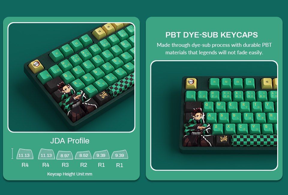 Akko x Demon Slayer Tanjiro 5108B Plus Keyboard, Computers & Tech ...