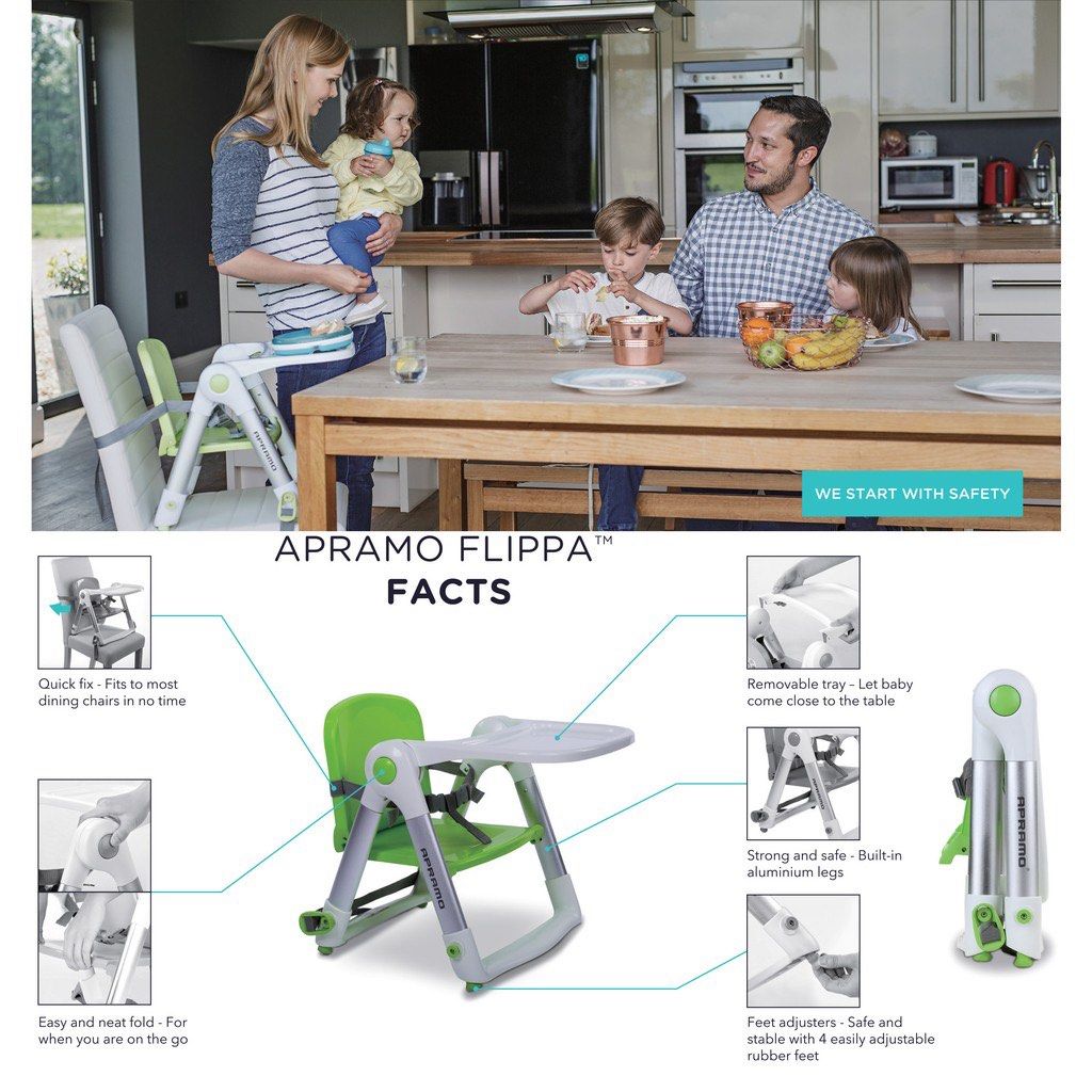Apramo flippa dining booster seat portable, Babies & Kids, Going Out ...