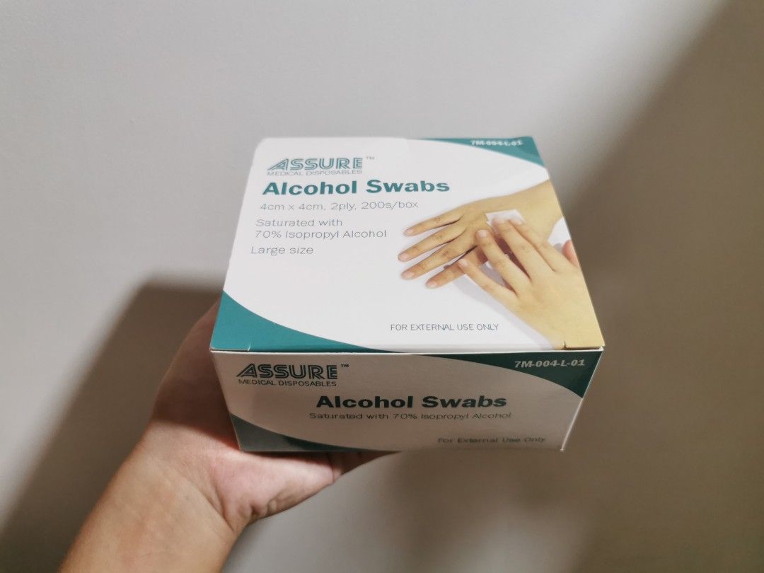 Assure alcohol swap 2ply, Health & Nutrition, Medical Supplies & Tools ...