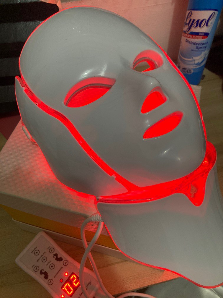 Authentic LED Mask face and neck, Beauty & Personal Care, Face, Face ...