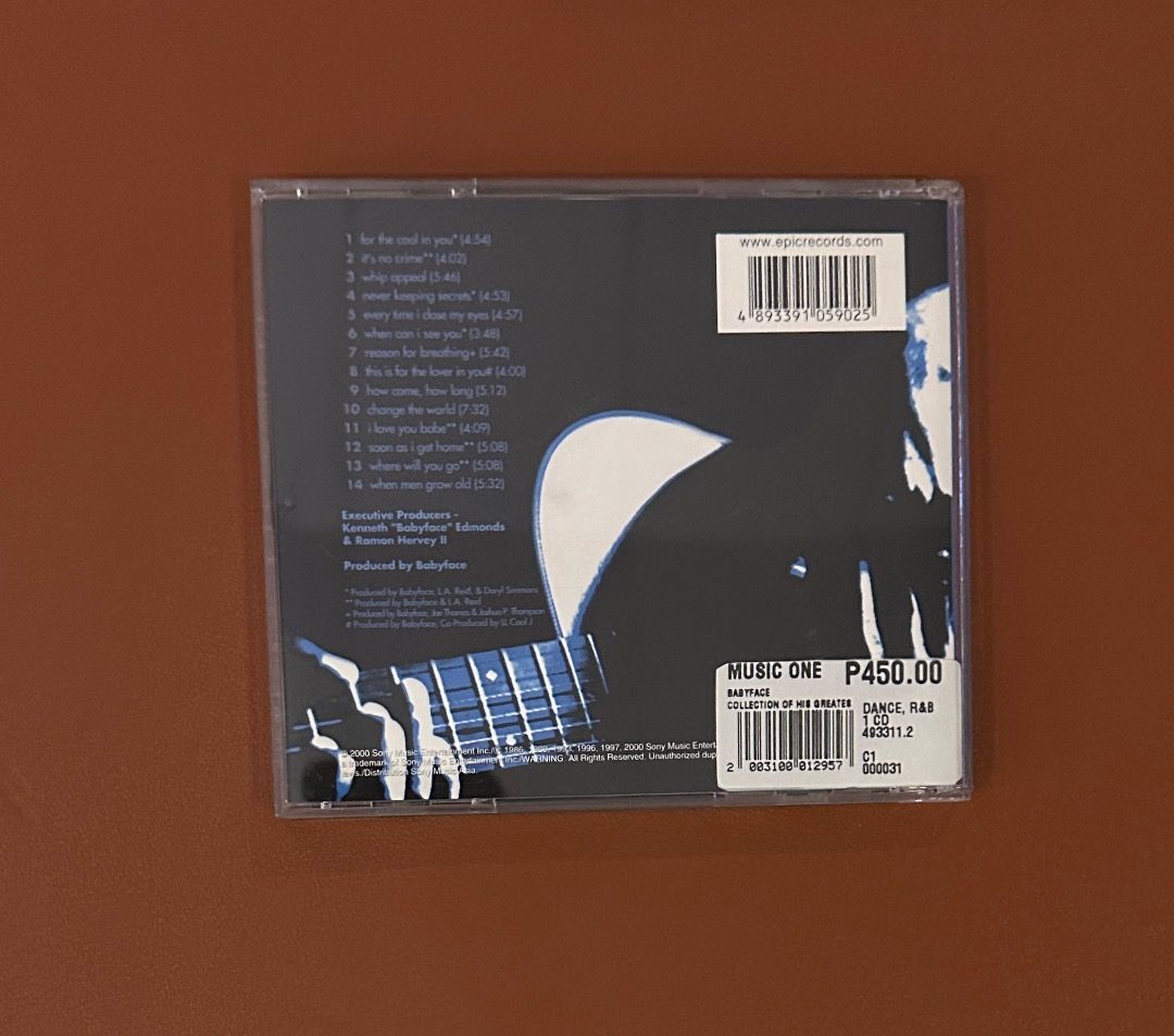 Babyface : A Collection of His Greatest Hits CD on Carousell