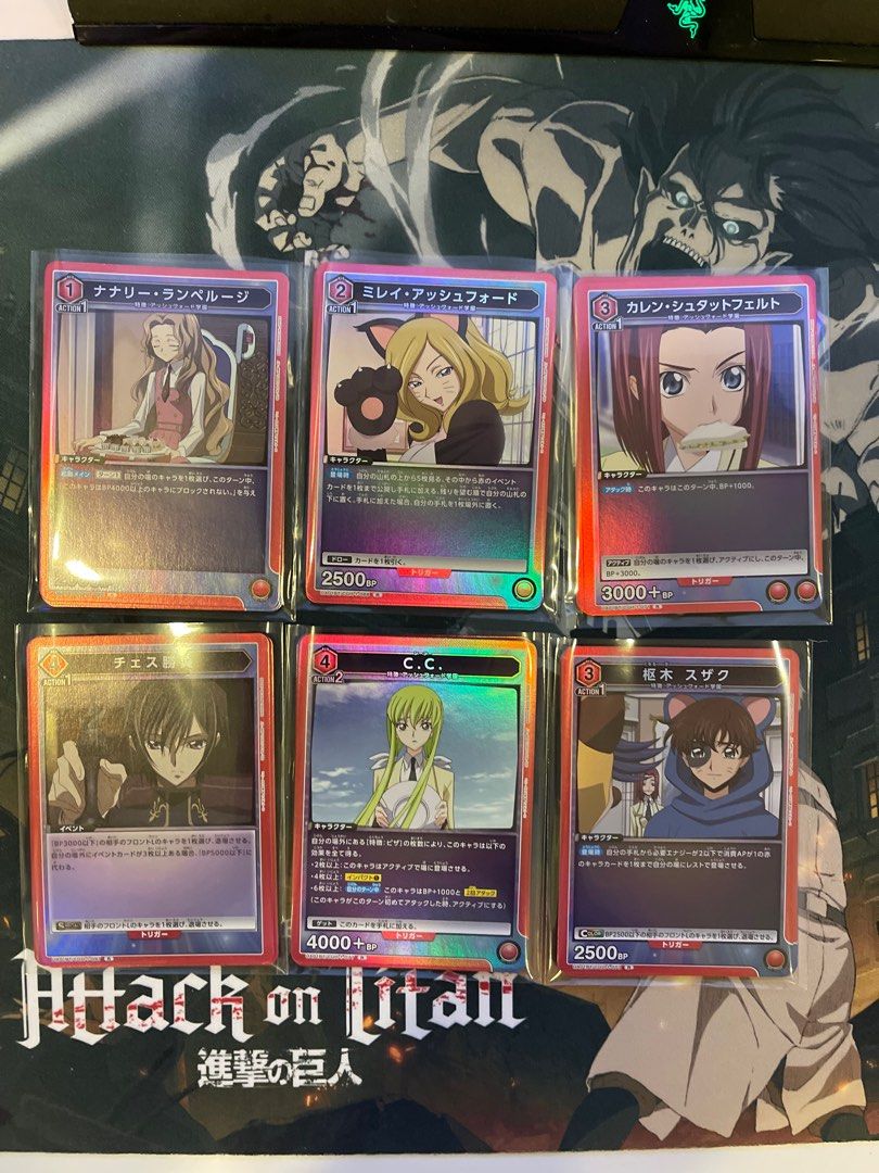 Bandai Union Arena Code Geass Red Deck Playset U C R, Hobbies & Toys ...