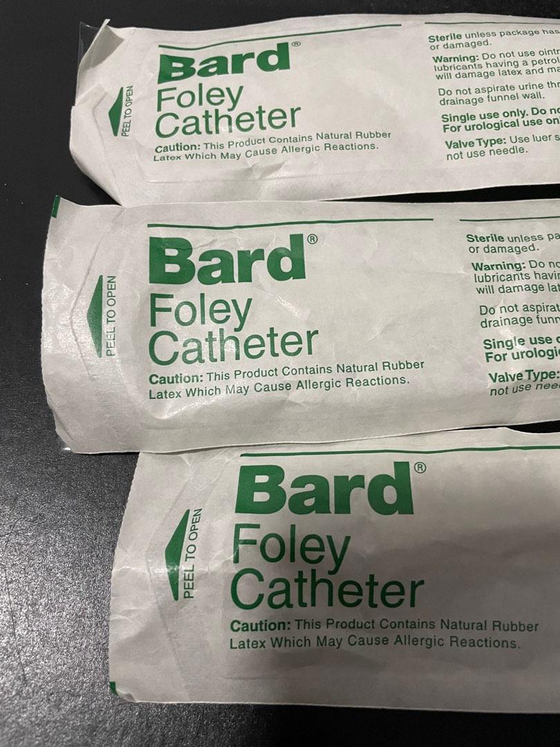 Bard Biocath Foley Catheter 16 Ch/Fr, Health & Nutrition, Medical ...