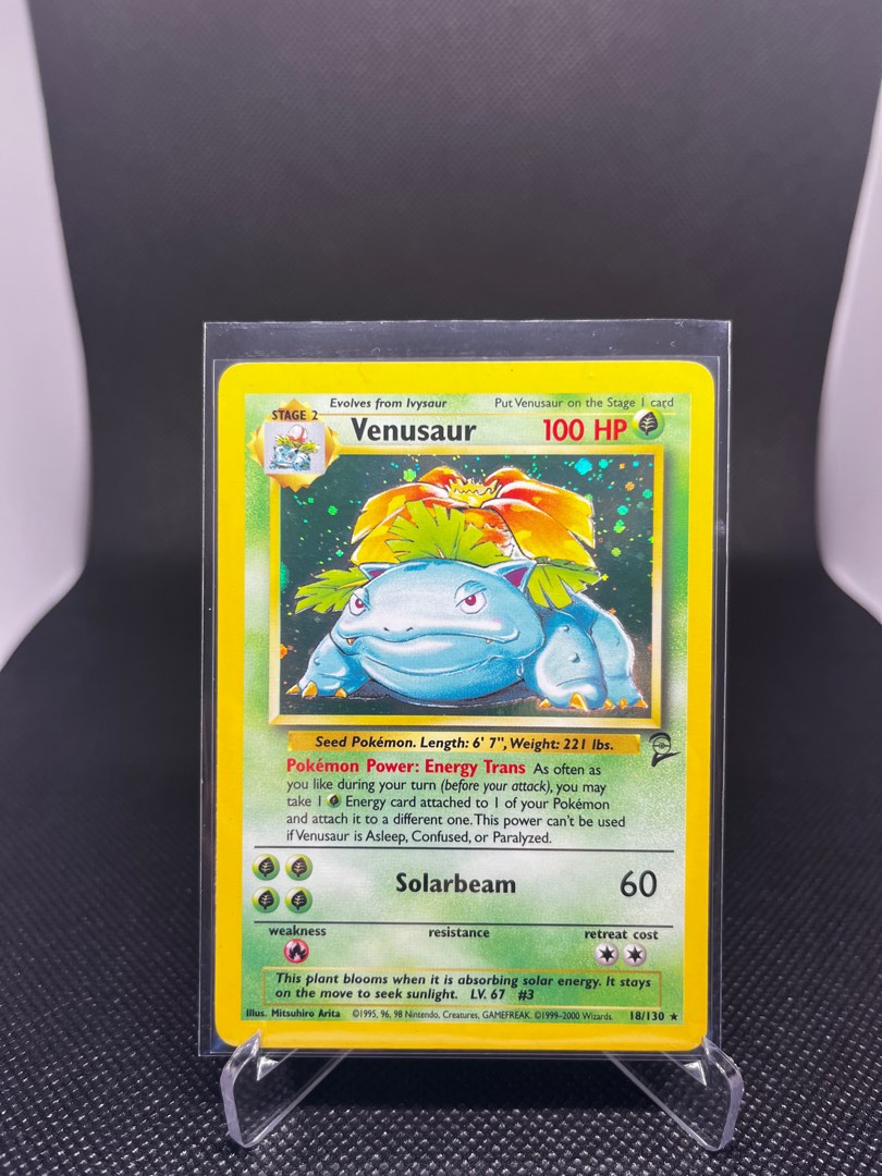Base set 2 pokemon tcg Venusaur., Hobbies & Toys, Toys & Games on Carousell