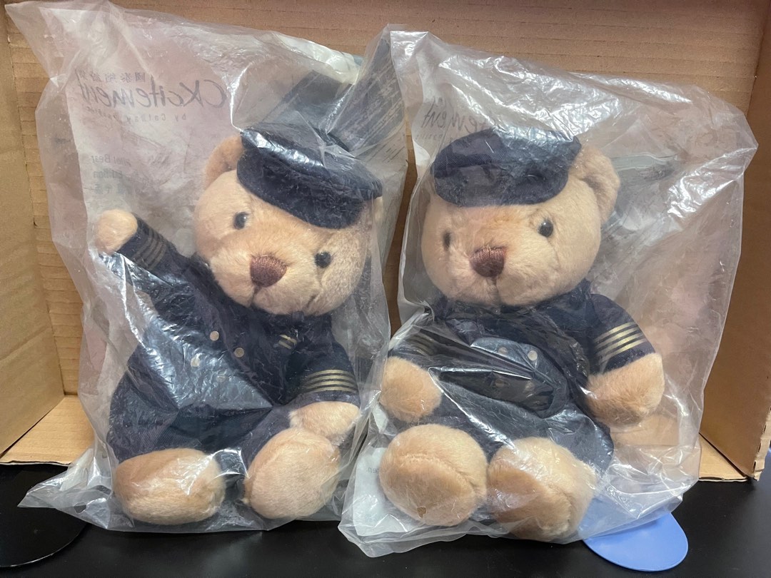 BNIP Cathay Pacific Pilot Teddy Bear plush, Hobbies & Toys, Toys ...