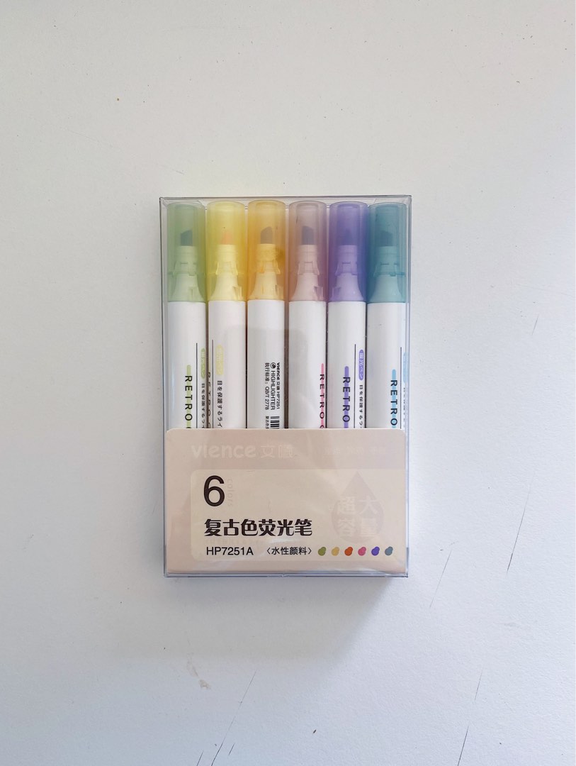 BRAND NEW 6 colour highlighter set, Hobbies & Toys, Stationery & Craft ...