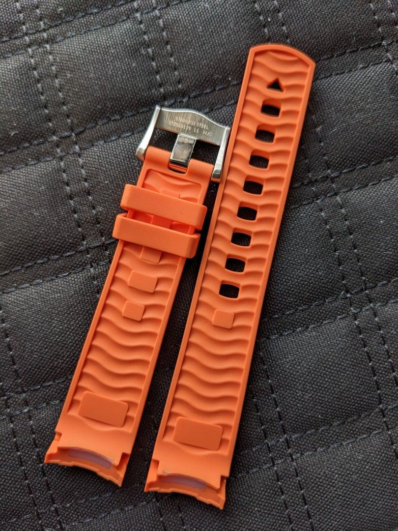 Brand New Aftermarket Orange Omega Rubber Strap Mission to Jupiter ...