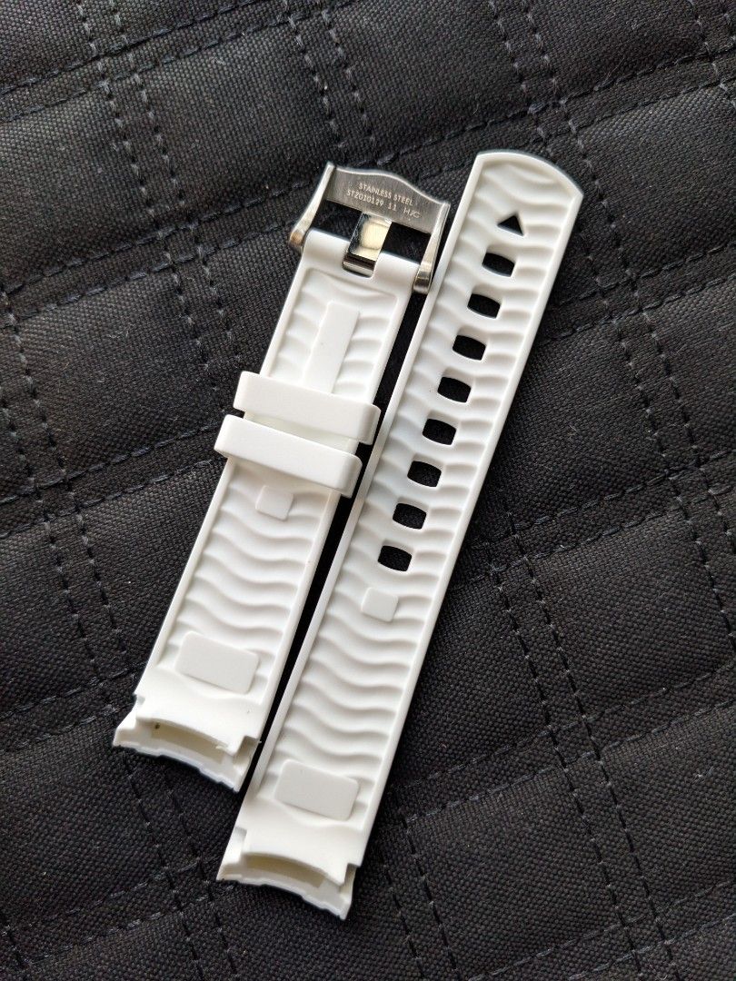 Brand New Aftermarket White Omega Rubber Strap Mission to Mars ...