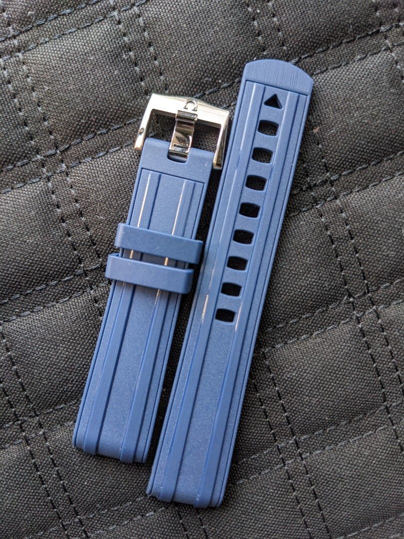 Brand New Aftermarket White Omega Rubber Strap Mission to Neptune ...