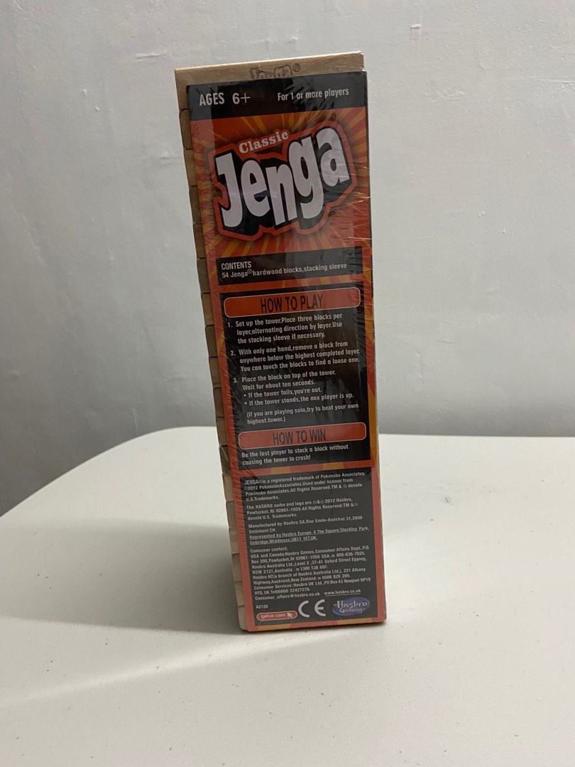 Brand new Jenga, Hobbies & Toys, Toys & Games on Carousell