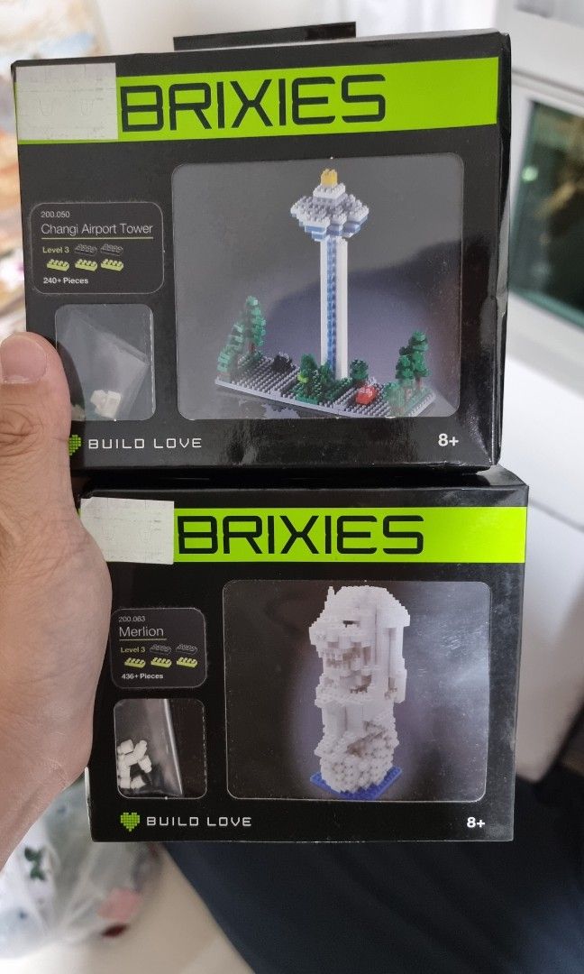 Brixies Changi Airport Tower and Merlion, Hobbies & Toys, Toys & Games on Carousell