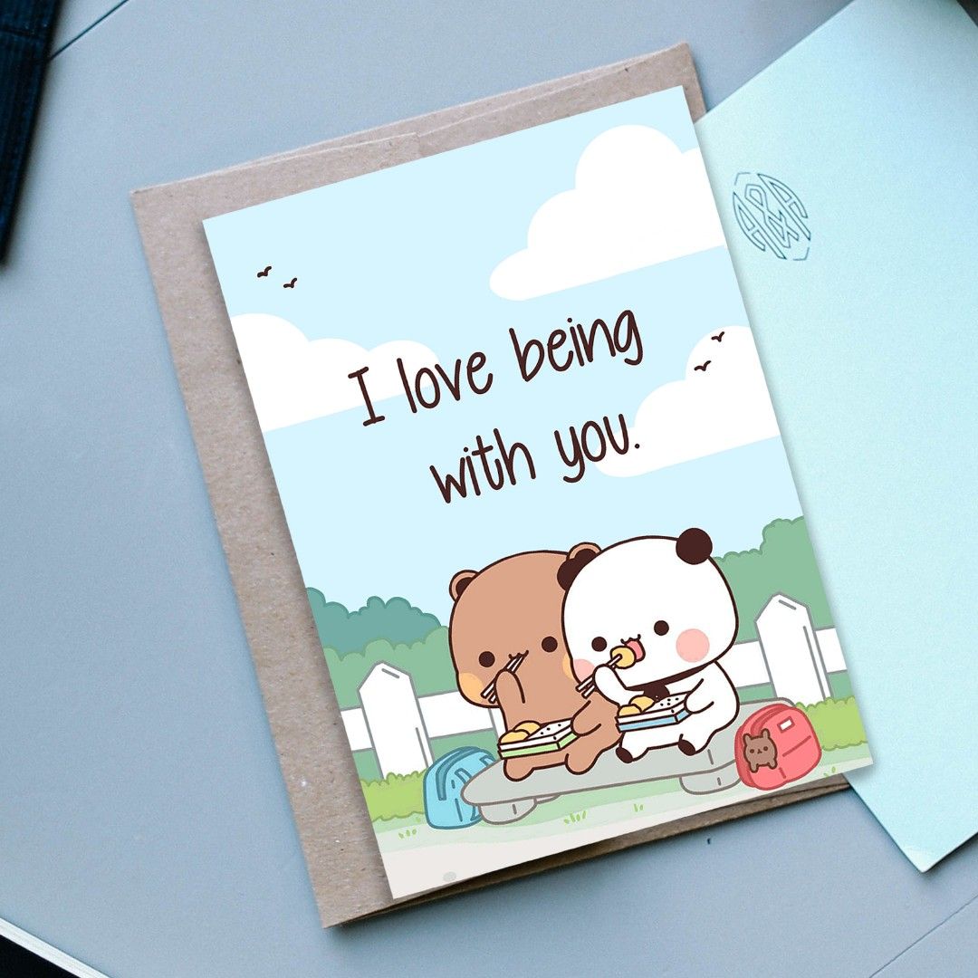 Bubu and Dudu cute cartoon birthday card, Hobbies & Toys, Art & Prints ...