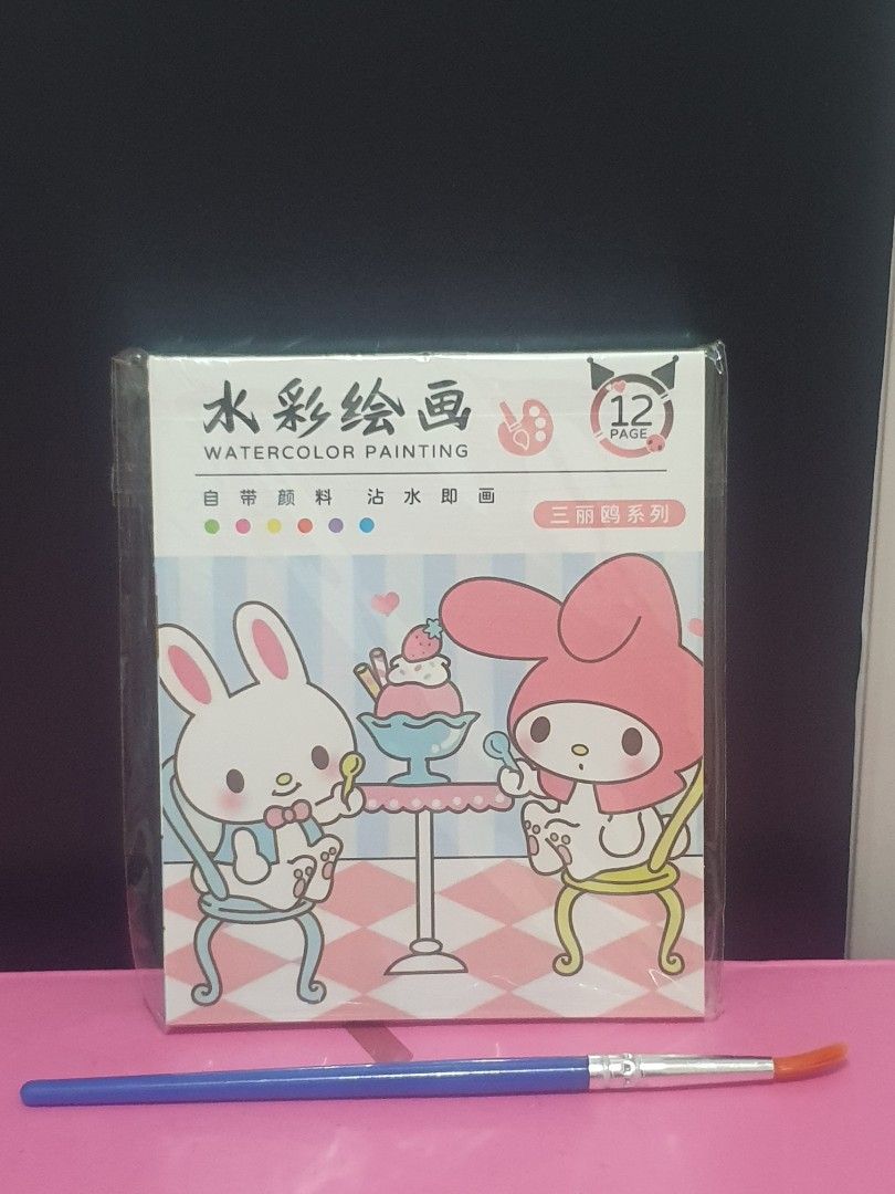 Buku menggambar sanrio 12 lembar, Toys & Collectibles, Mainan di Carousell