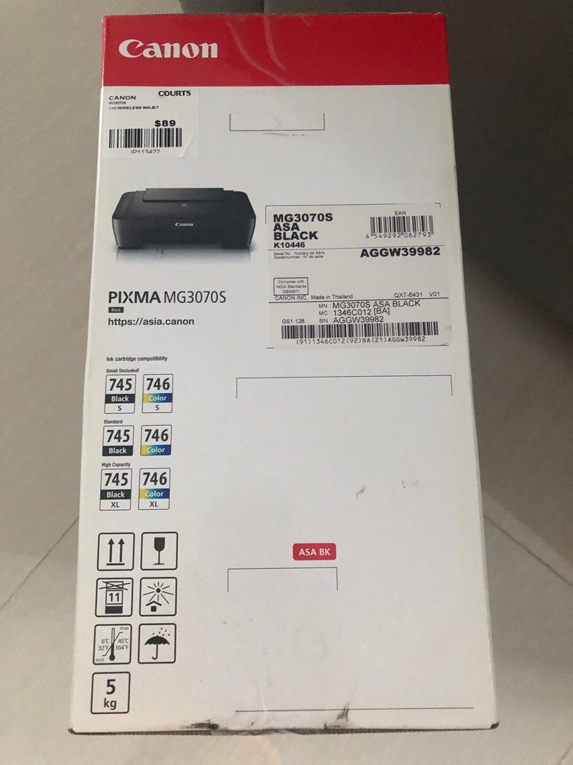 Canon PIXMA MG3070S, Computers & Tech, Printers, Scanners & Copiers on ...