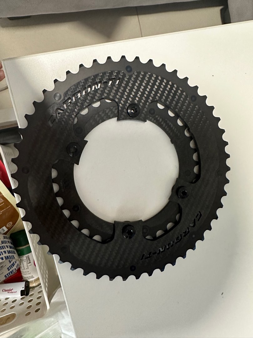 Carbon Ti chainring 50-34T, Sports Equipment, Bicycles & Parts, Parts ...