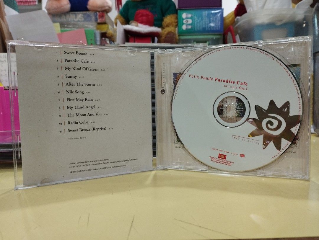 (CD) Felix Pando Paradise Cafe, Hobbies & Toys, Music & Media, CDs & DVDs on Carousell
