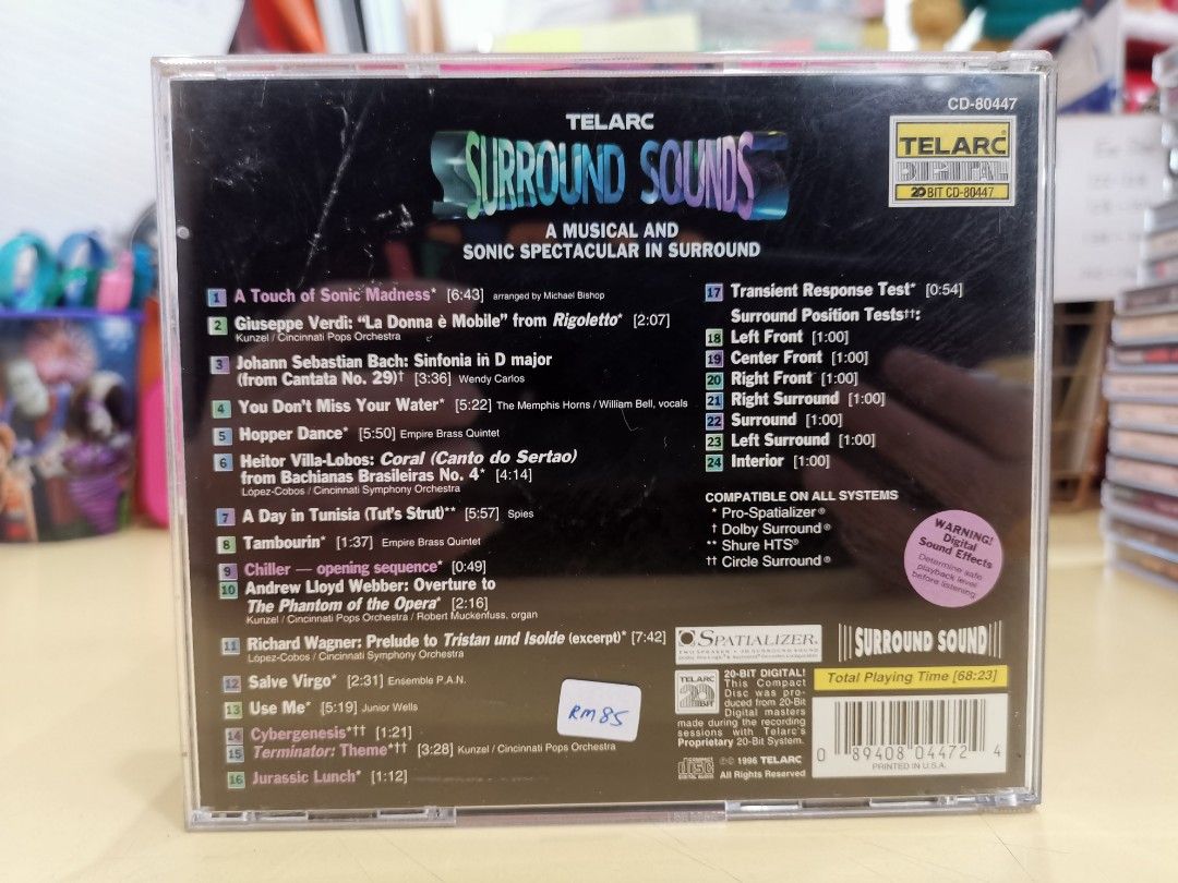 (CD) TELARC Surround Sounds A Musical And Sonic Spectacular In Surround ...