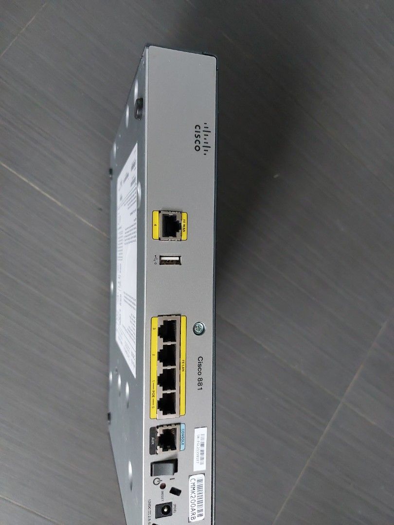 Cisco 881 Router, Computers & Tech, Office & Business Technology on ...