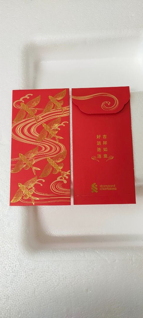 CNY Red Packets (2023 Standard Chartered Bank) Ang Pao Packets, Hobbies ...