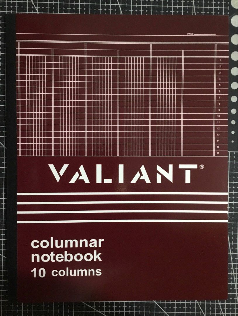 Columnar notebook 10 columns, Hobbies & Toys, Stationary & Craft ...