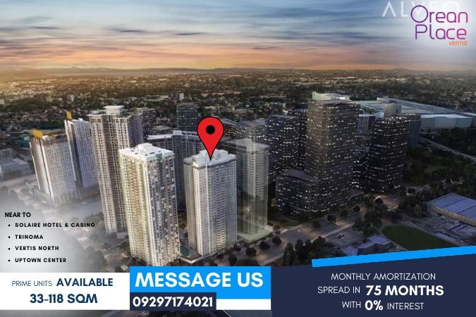 Condo For Sale -1 BR Unit 515 at Orean Place Tower 2 in Vertis North ...