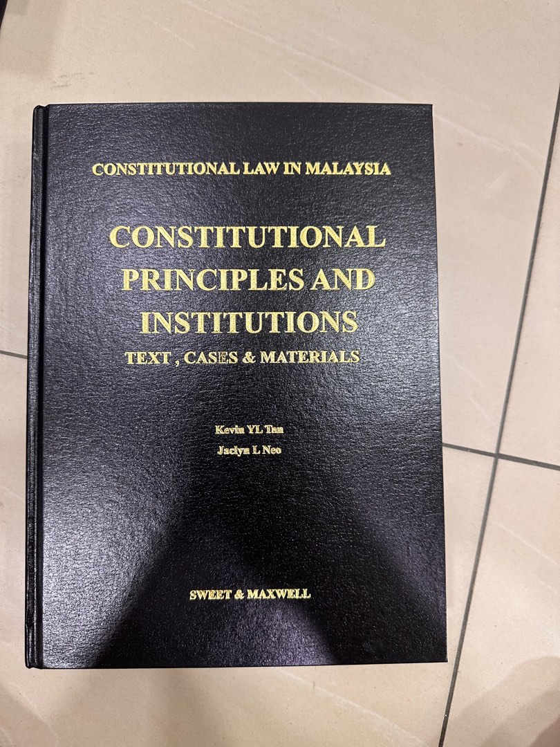 Constitutional principles and institutions text cases and material ...