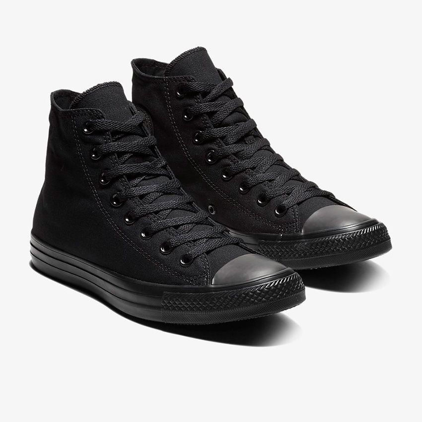 Converse Chuck Taylor All Star Classics All Black Hi, Fesyen Pria ...