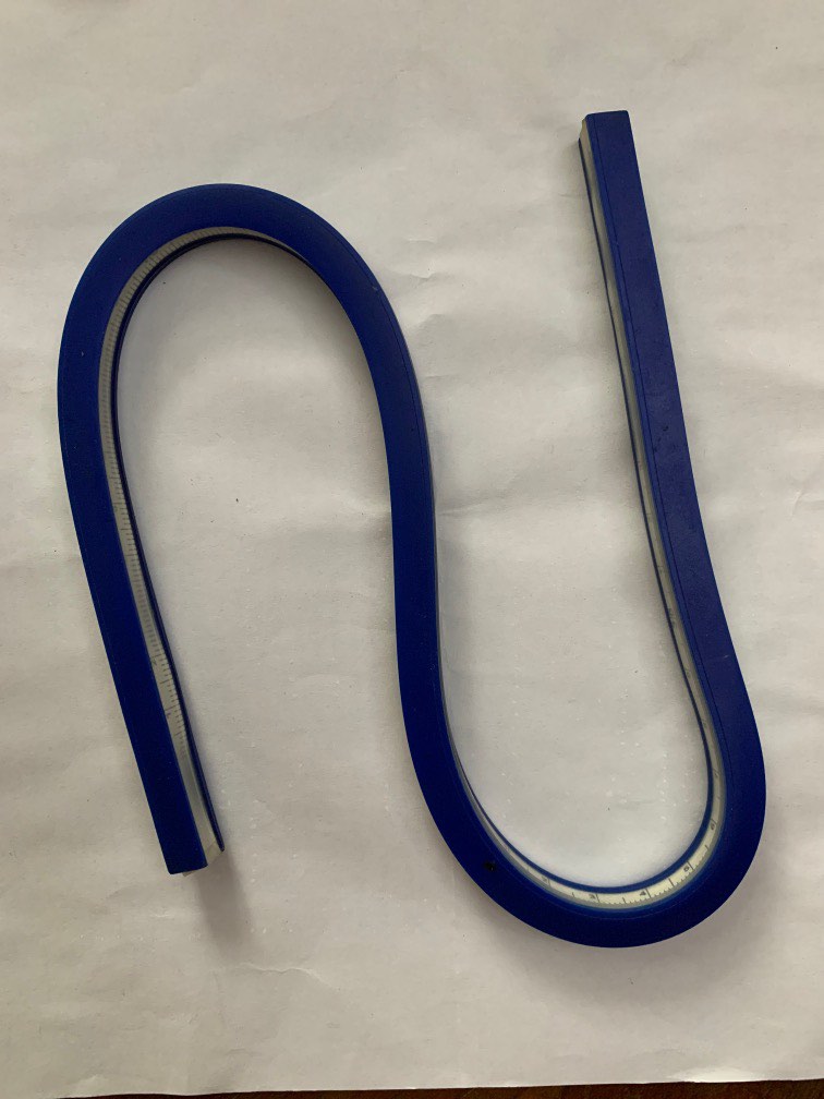 Curved flexible bendy ruler, Hobbies & Toys, Stationery & Craft ...