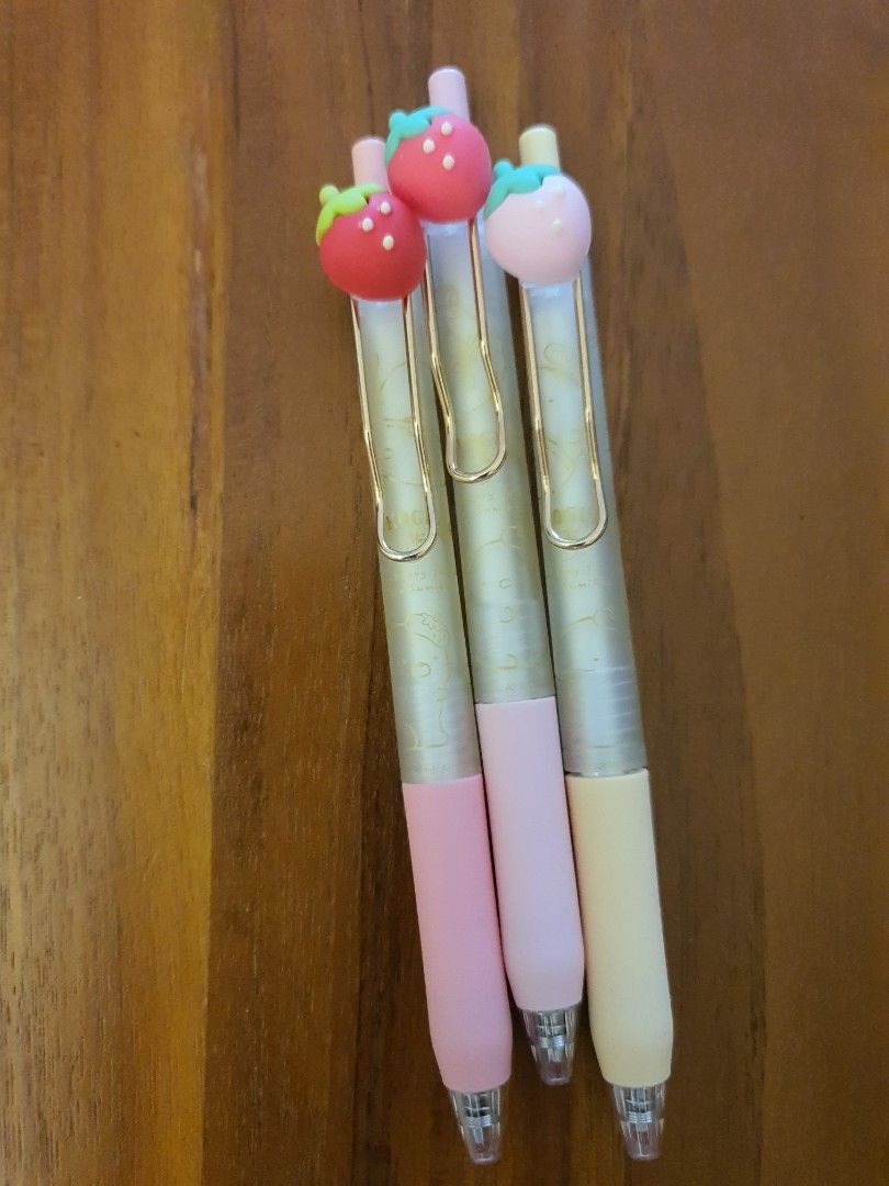 Cute strawberry kitty fuwa rabbit pen, Hobbies & Toys, Stationery ...