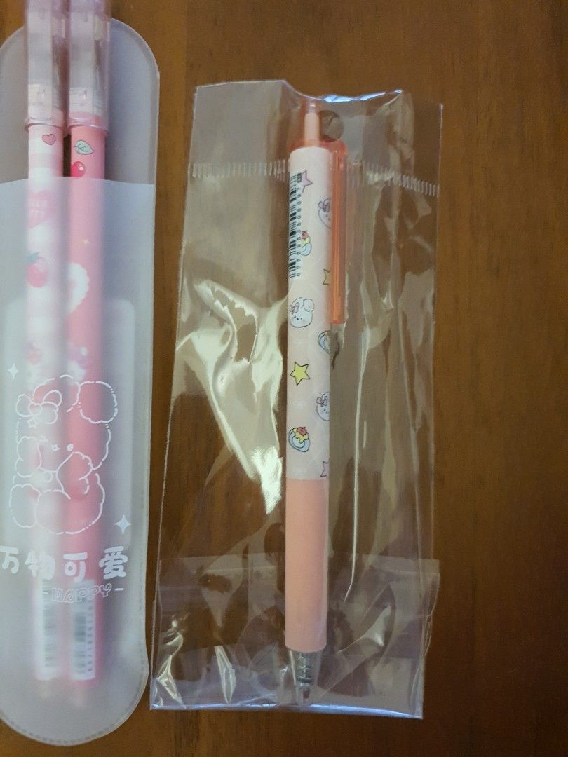 Cute strawberry kitty fuwa rabbit pen, Hobbies & Toys, Stationery ...