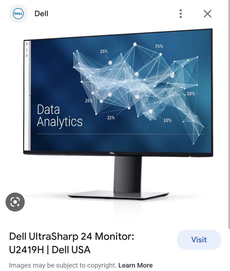 Dell UltraSharp 24 Monitor: U2419H, Computers & Tech, Parts & Accessories, Monitor Screens on ...