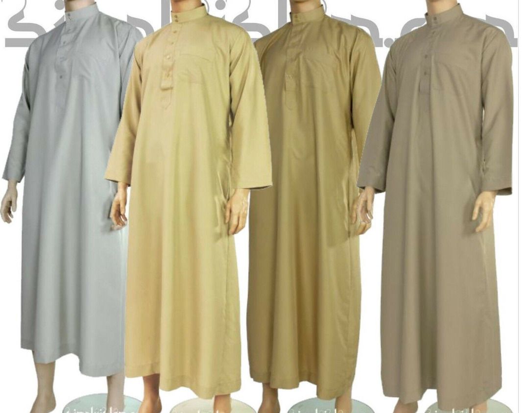 Desert Dress Saudi Color Thobe Robe Jubbah Luxury Raya Uae Qatar Imam ...